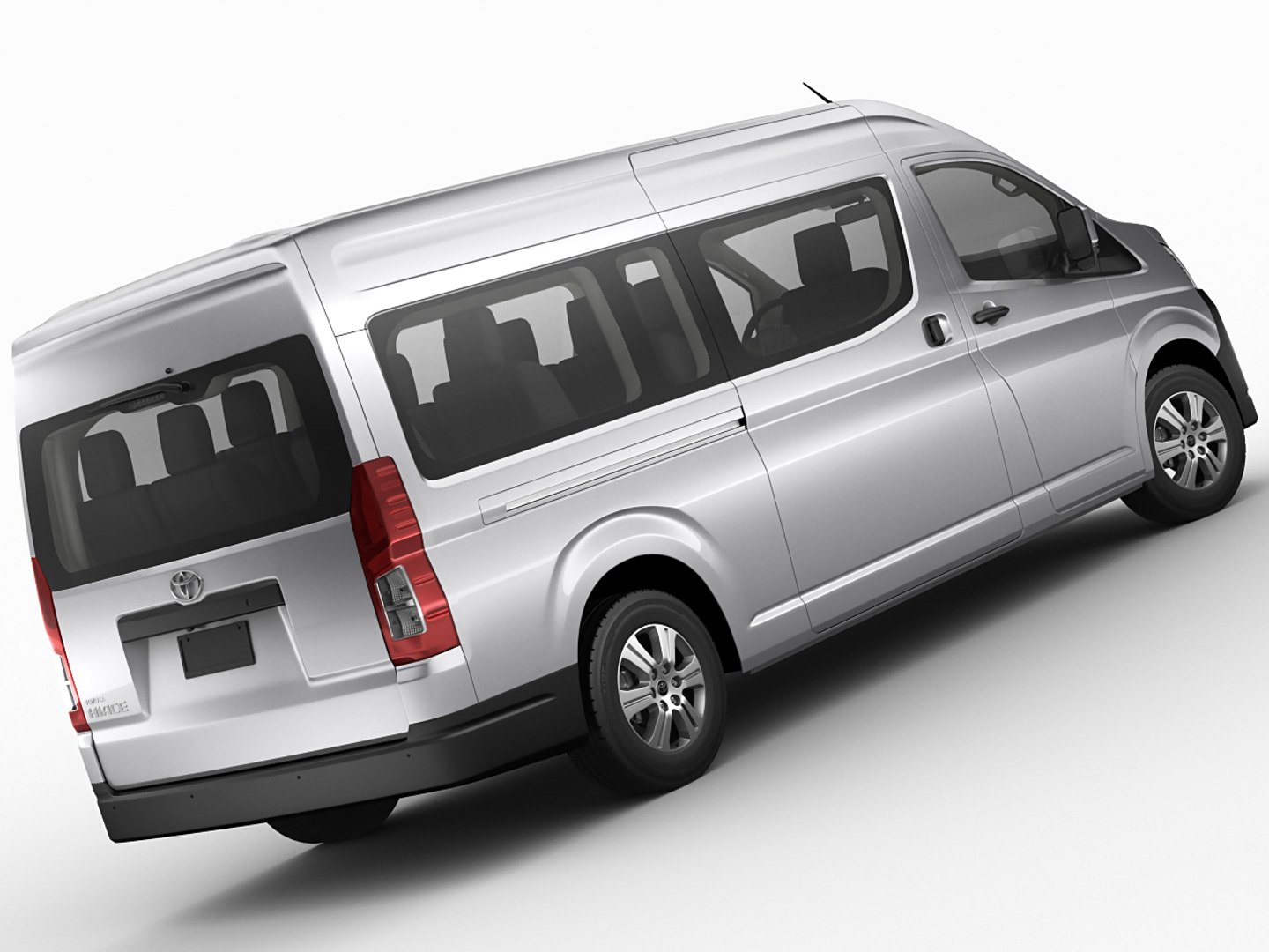 3D Toyota Hiace Commuter Model - TurboSquid 1427248