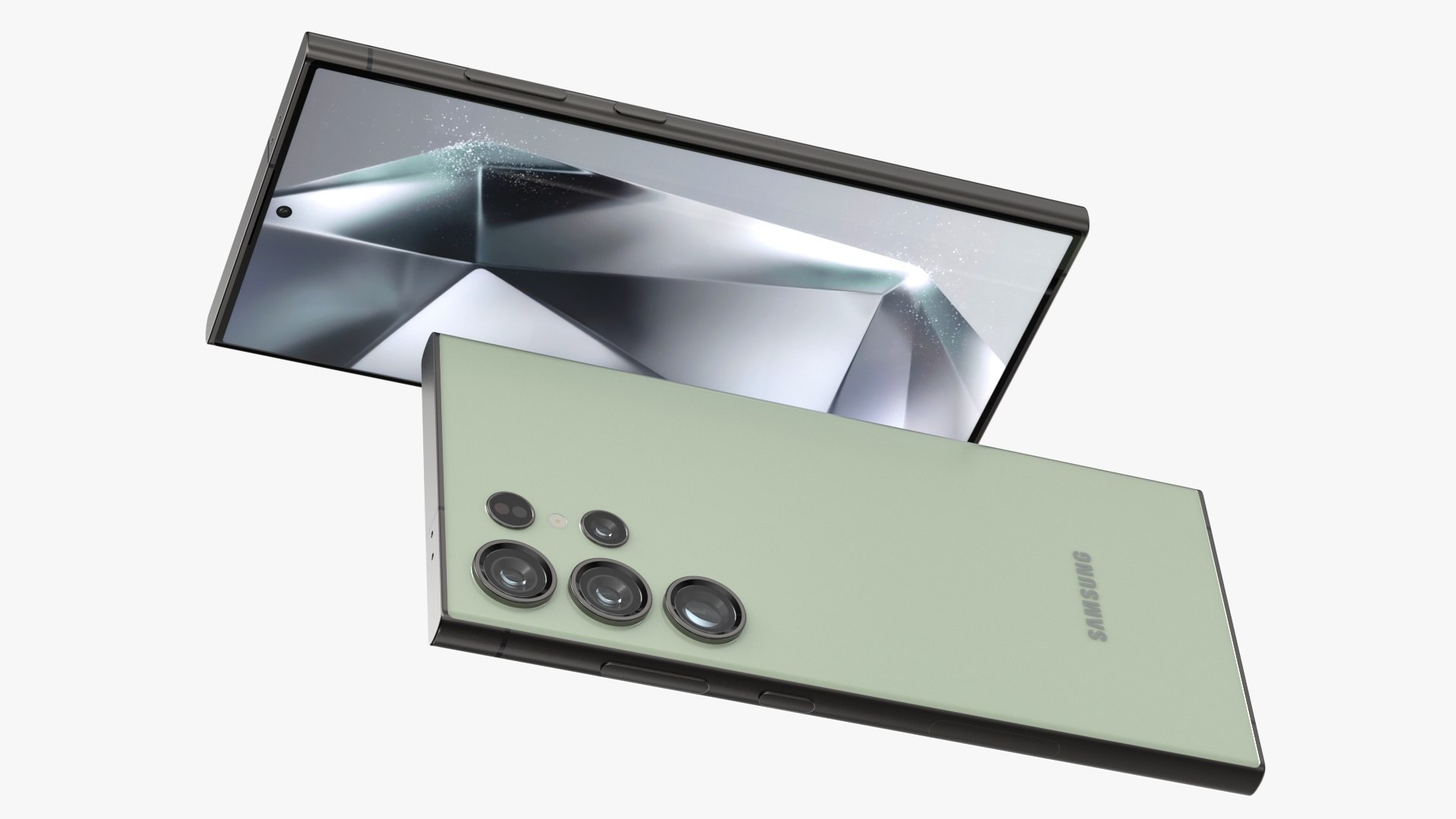 Samsung Galaxy S24 Ultra Titanium Green 3D model - TurboSquid 2179497