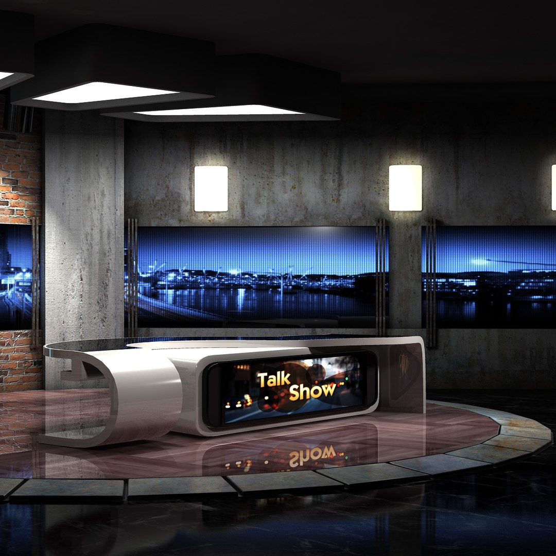 Maya Virtual Set Talkshows Studio