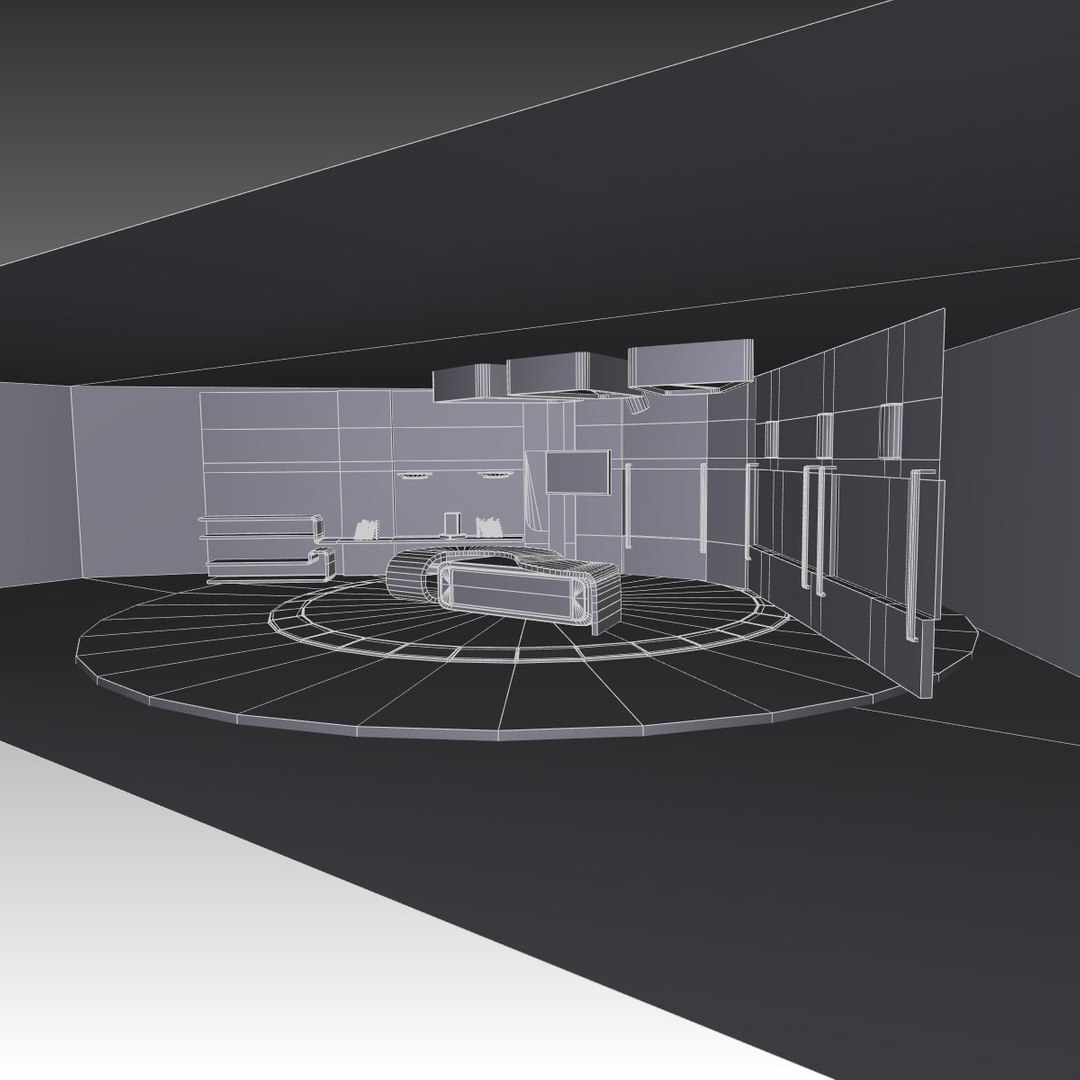 Maya Virtual Set Talkshows Studio