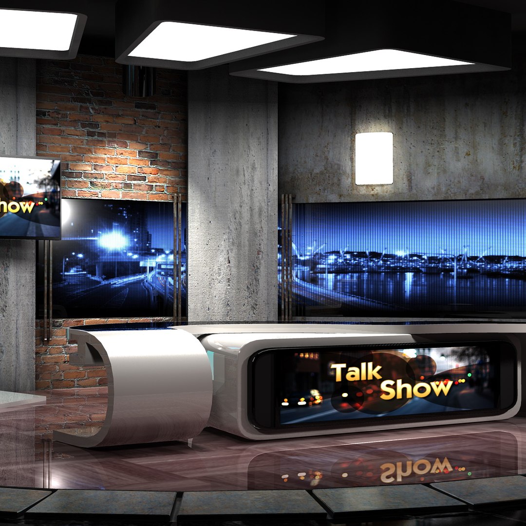 Maya Virtual Set Talkshows Studio