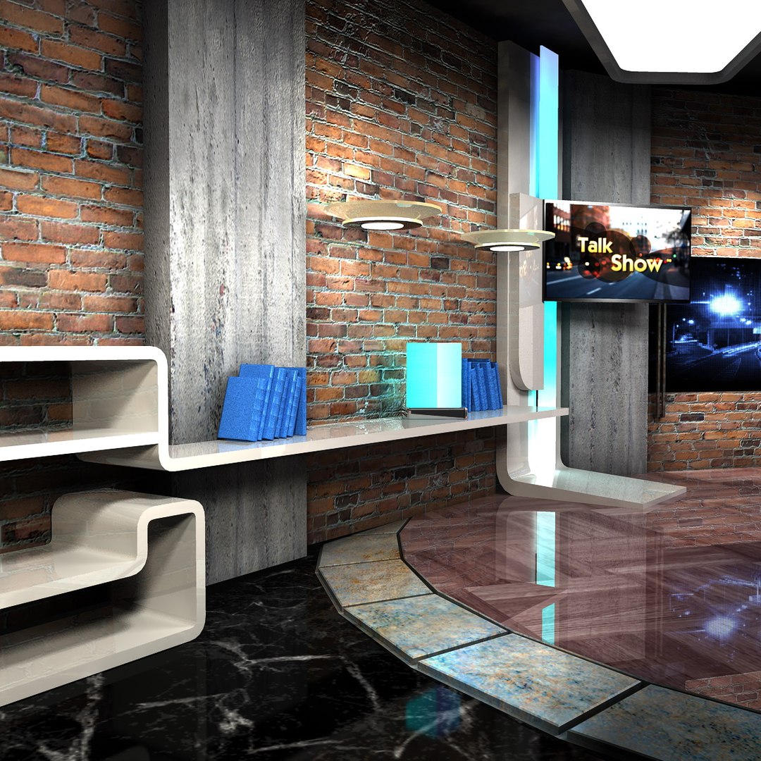 Maya Virtual Set Talkshows Studio