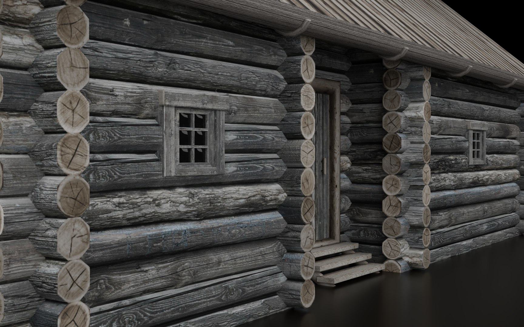3D Model Historical Wood House - TurboSquid 1887957