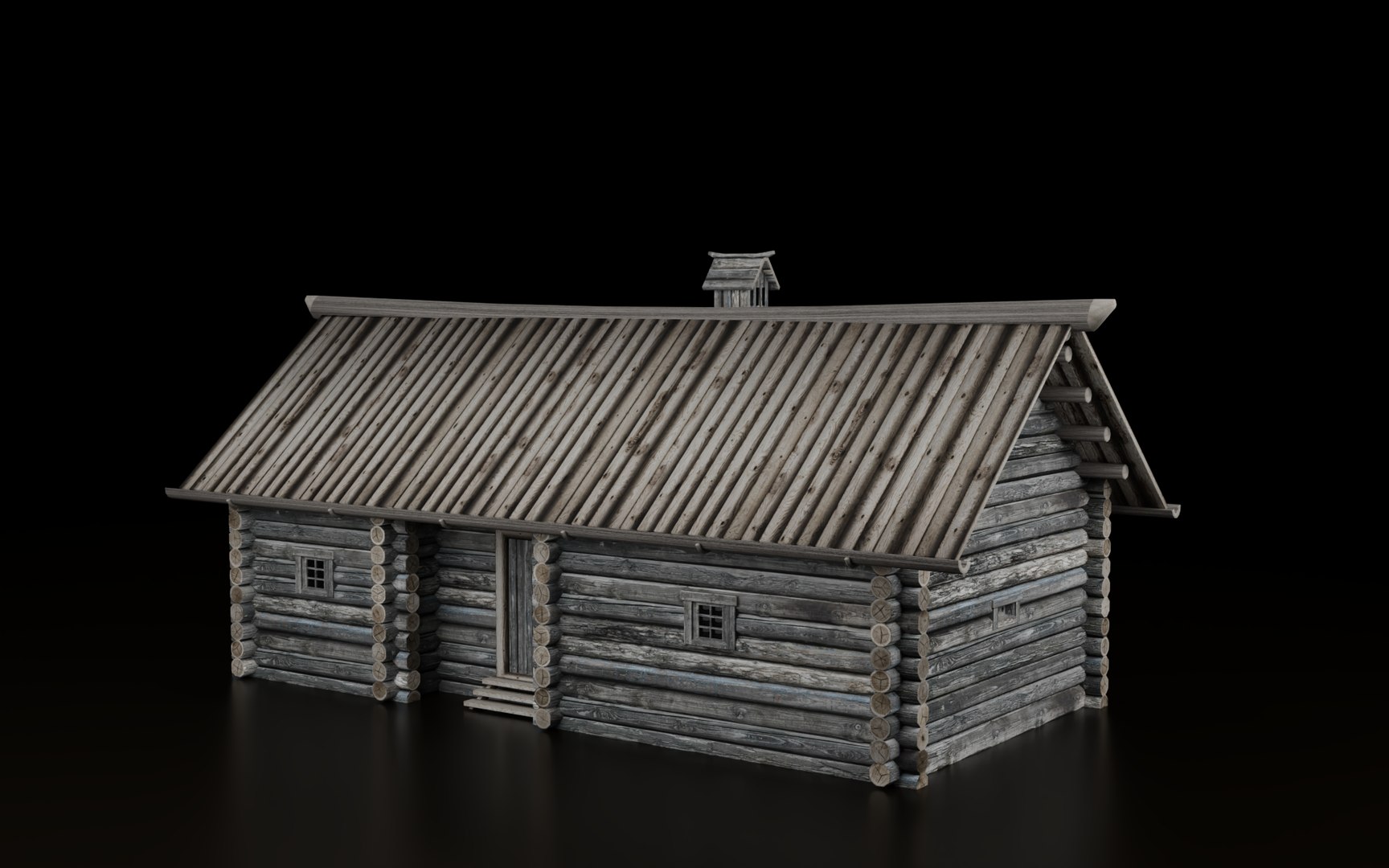 3D Model Historical Wood House - TurboSquid 1887957