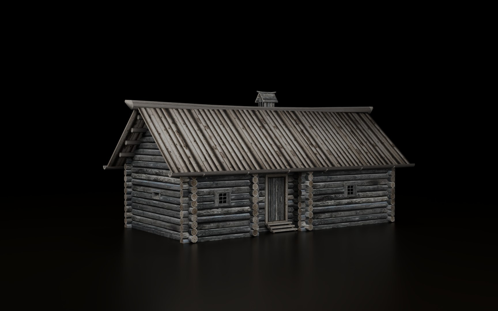 3D Model Historical Wood House - TurboSquid 1887957