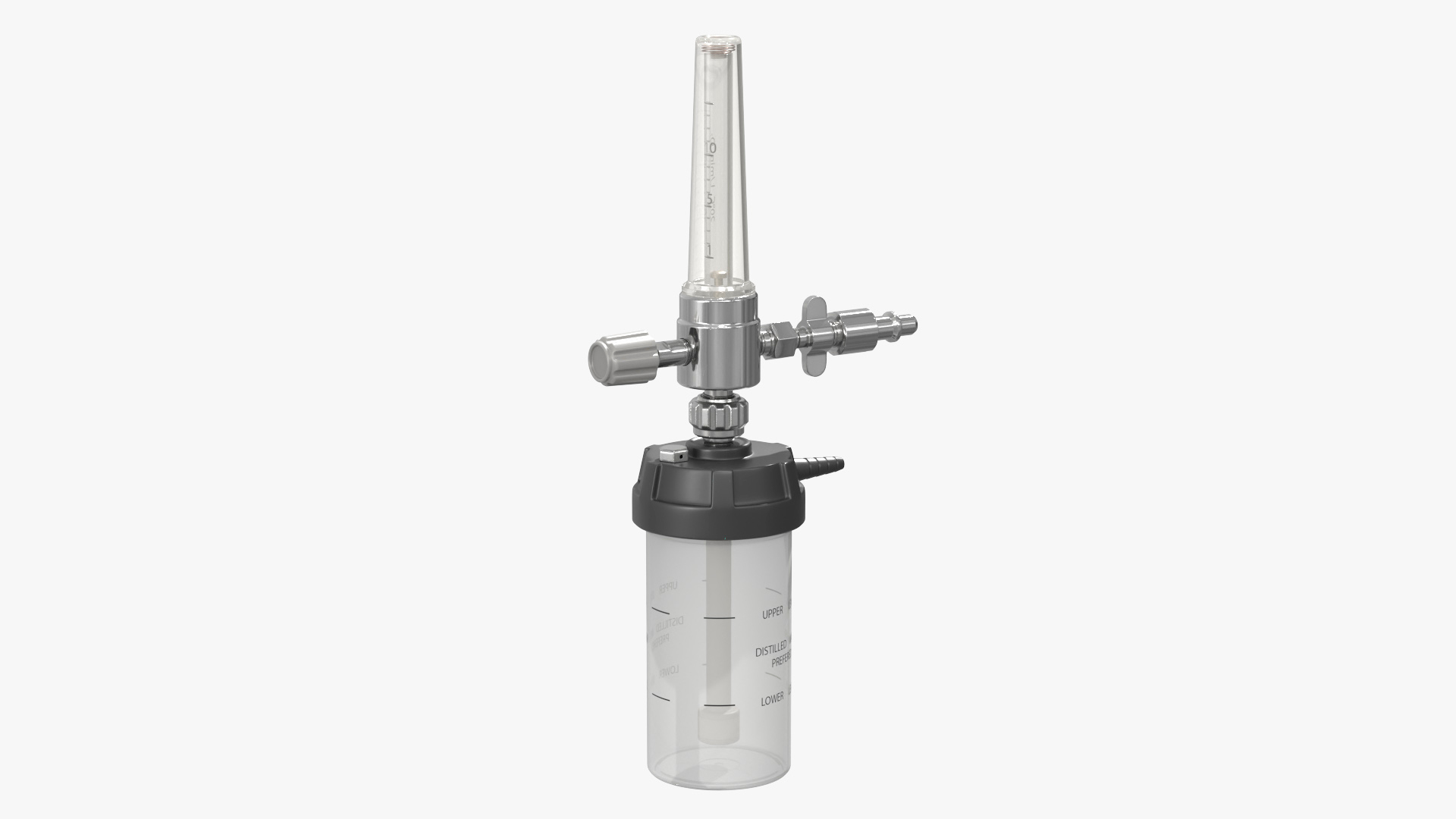 Inhalation Oxygen Humidifier Bottle Black Cap Model - TurboSquid 2413877