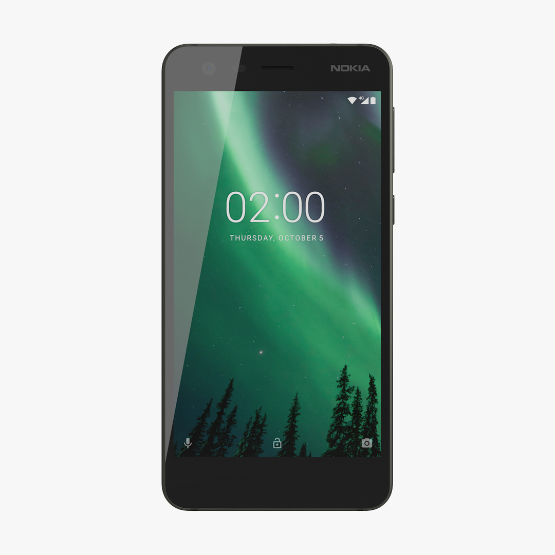 Realistic Nokia 2 Pewter 3D Model - TurboSquid 1223881