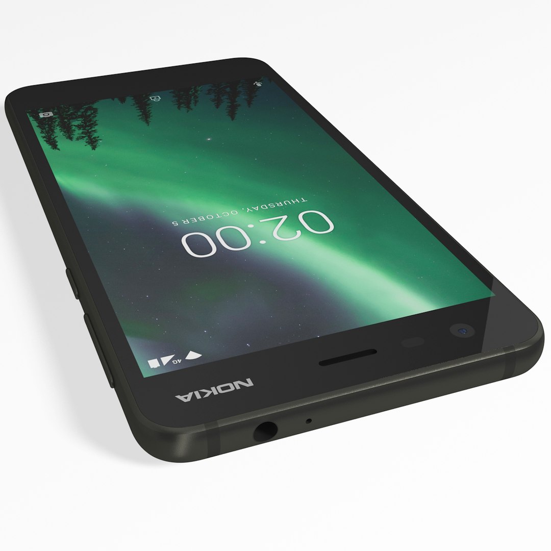 Realistic Nokia 2 Pewter 3D Model - TurboSquid 1223881
