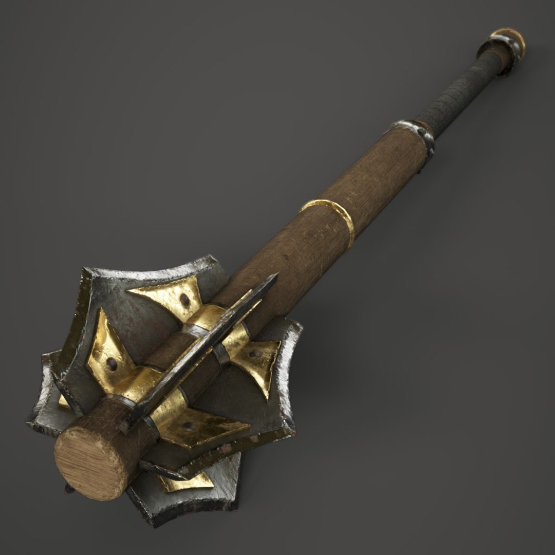 Wooden Mace 3D Model - TurboSquid 1274511