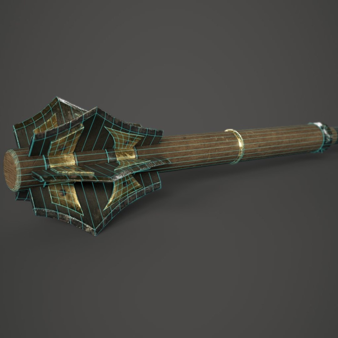 Wooden Mace 3D Model - TurboSquid 1274511