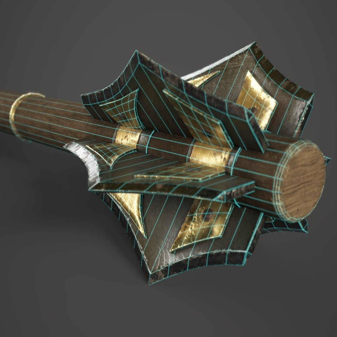Wooden Mace 3D Model - TurboSquid 1274511