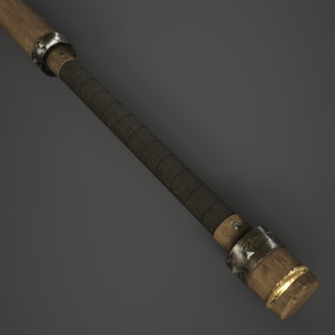 Wooden Mace 3D Model - TurboSquid 1274511