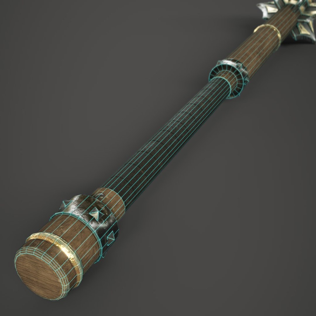 Wooden Mace 3D Model - TurboSquid 1274511
