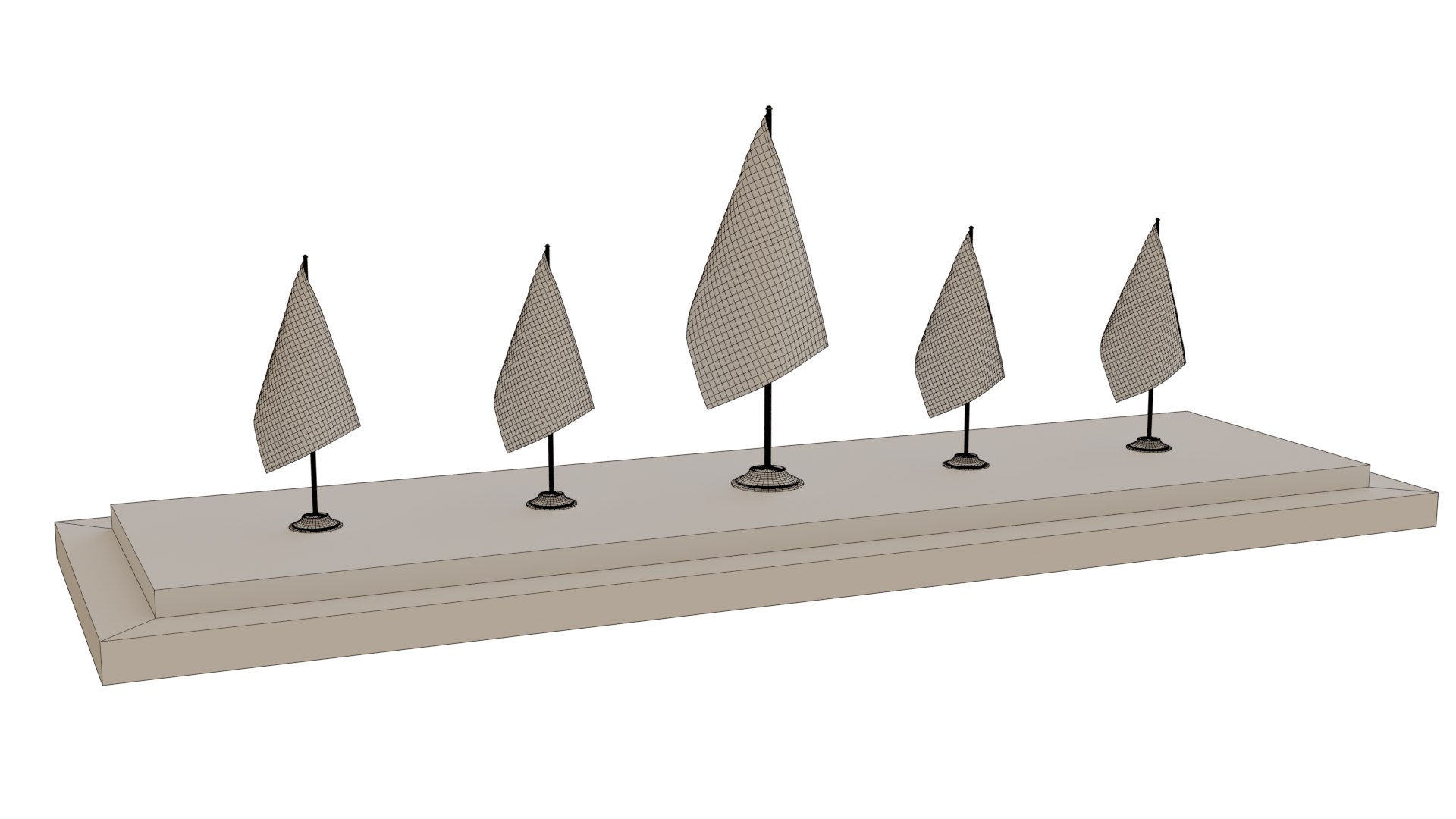 RUSSIA AND OCCUPIED FLAG 3D Model - TurboSquid 1968355