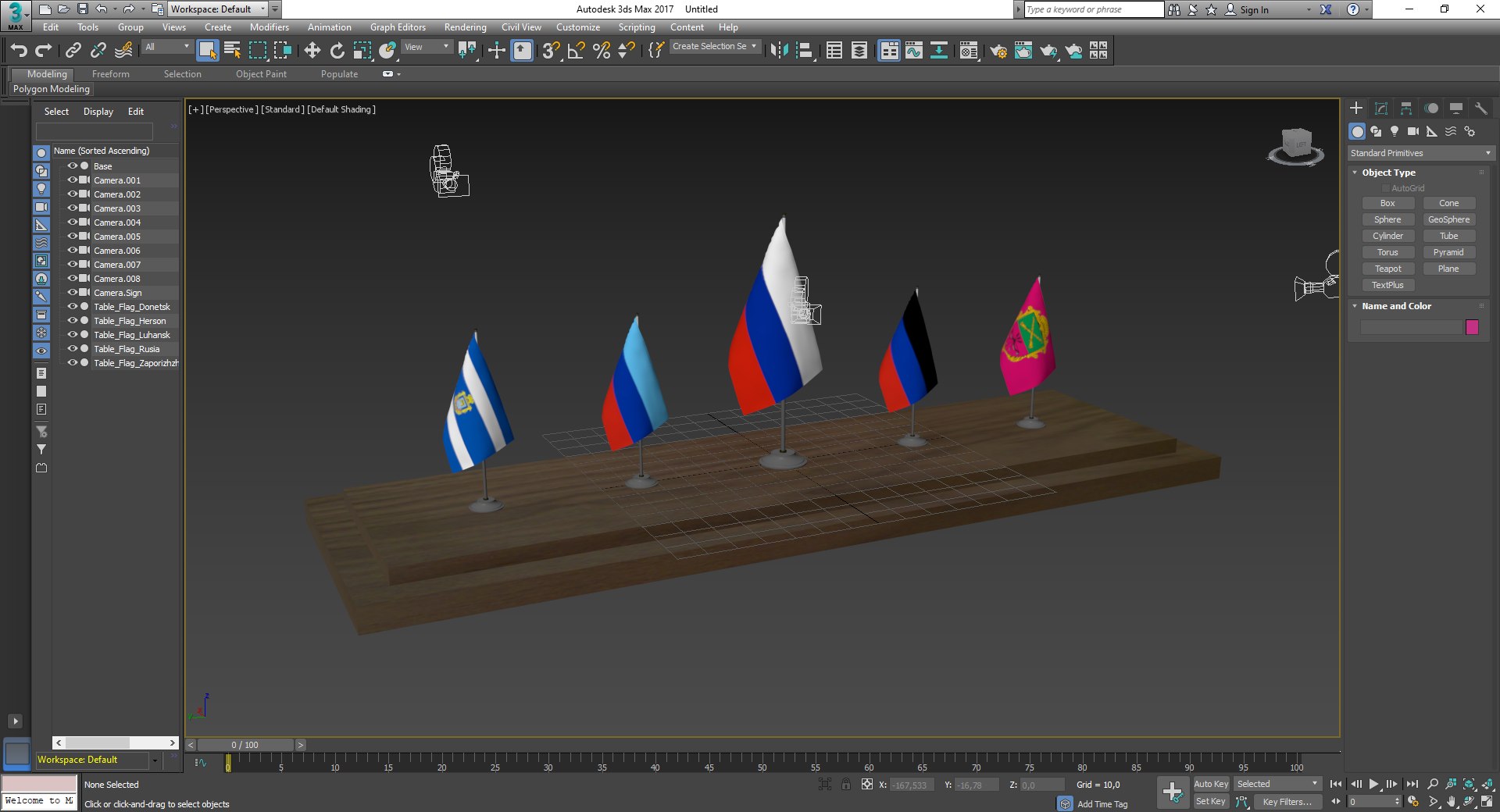 RUSSIA AND OCCUPIED FLAG 3D Model - TurboSquid 1968355