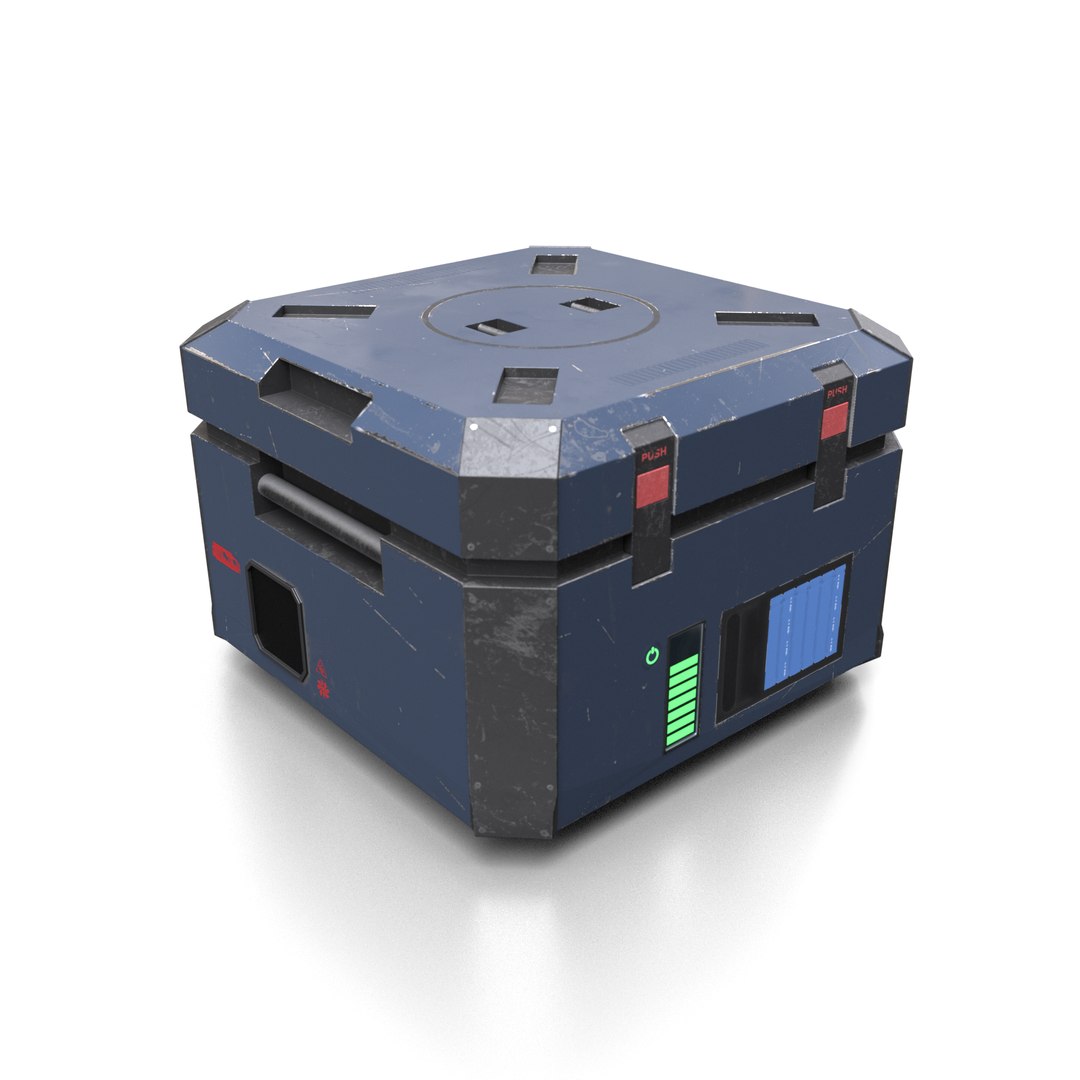 3D Sci-fi Crate Game Ready Model - TurboSquid 2192917