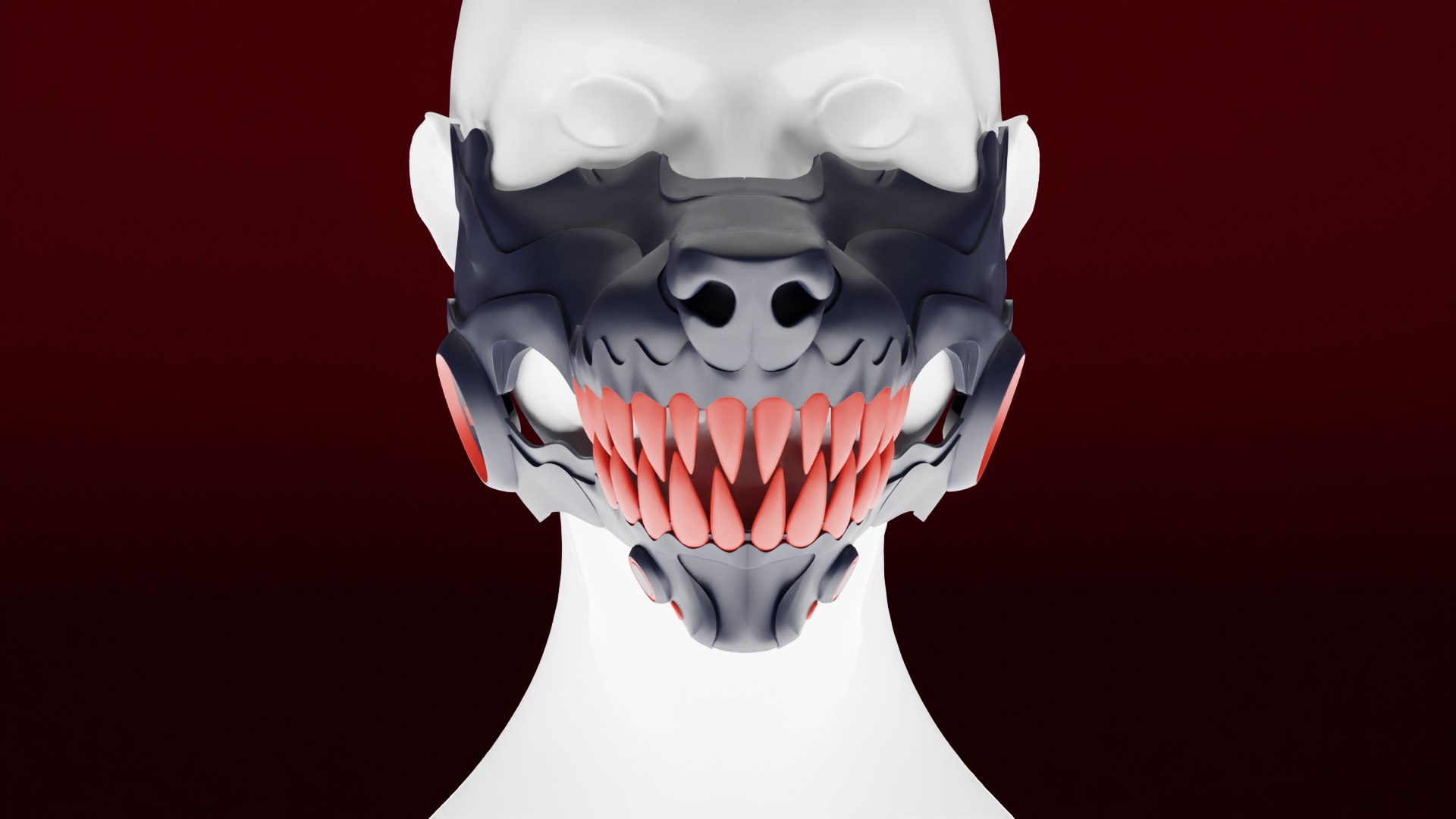 3D CYBERPUNK BEAST MASK - TurboSquid 1979688