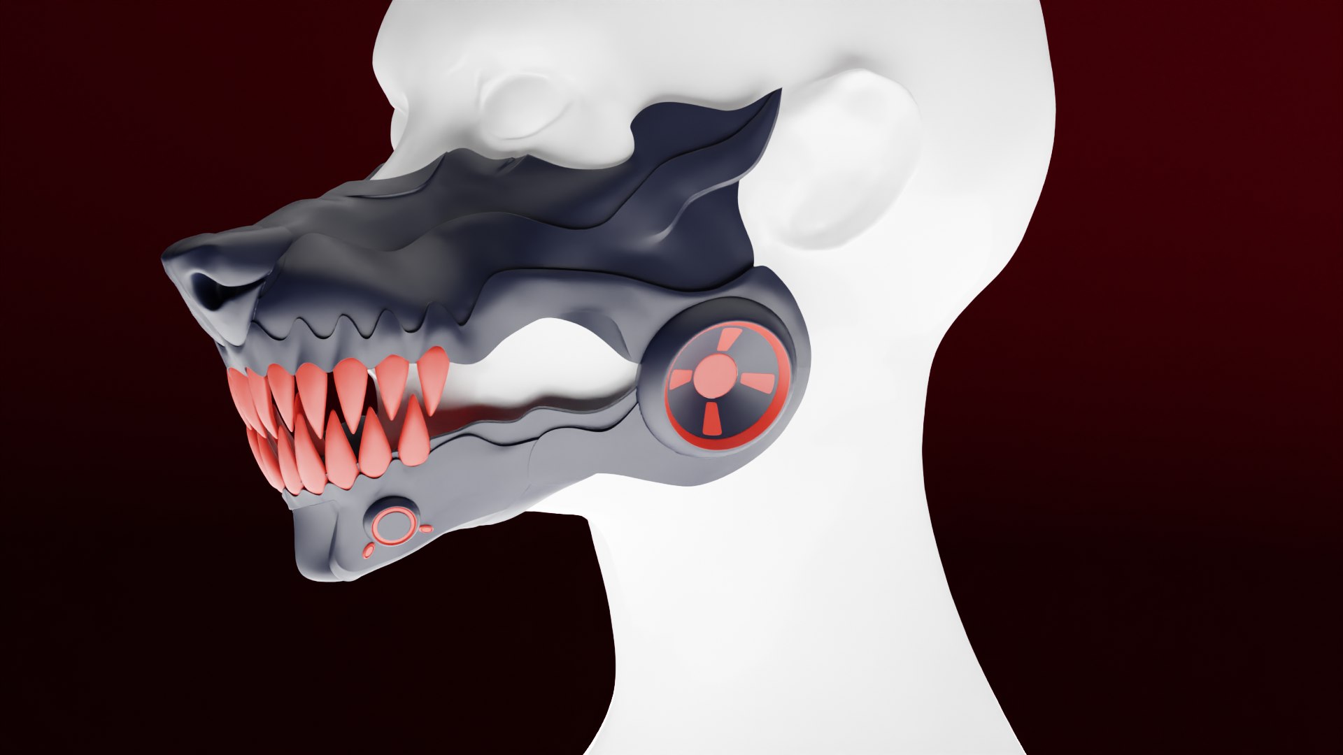 3D CYBERPUNK BEAST MASK - TurboSquid 1979688