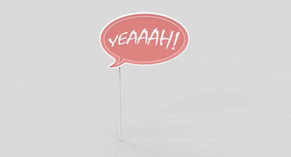 3D speech bubbles props model - TurboSquid 1400728