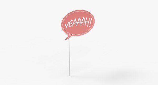 3D speech bubbles props model - TurboSquid 1400728
