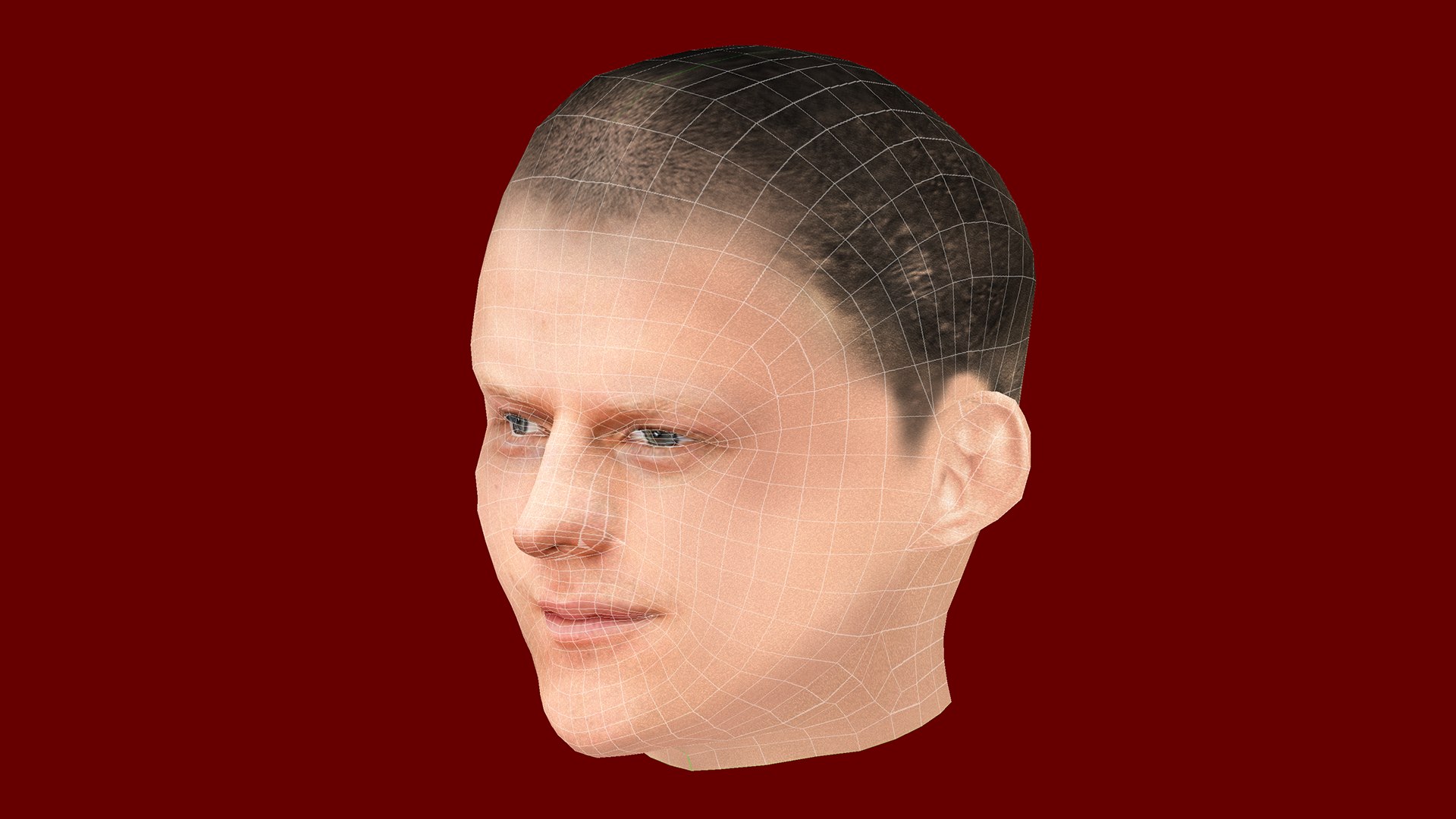 Lucas Hedges Head - Low Poly Head For Game Low-poly 3D Model ...