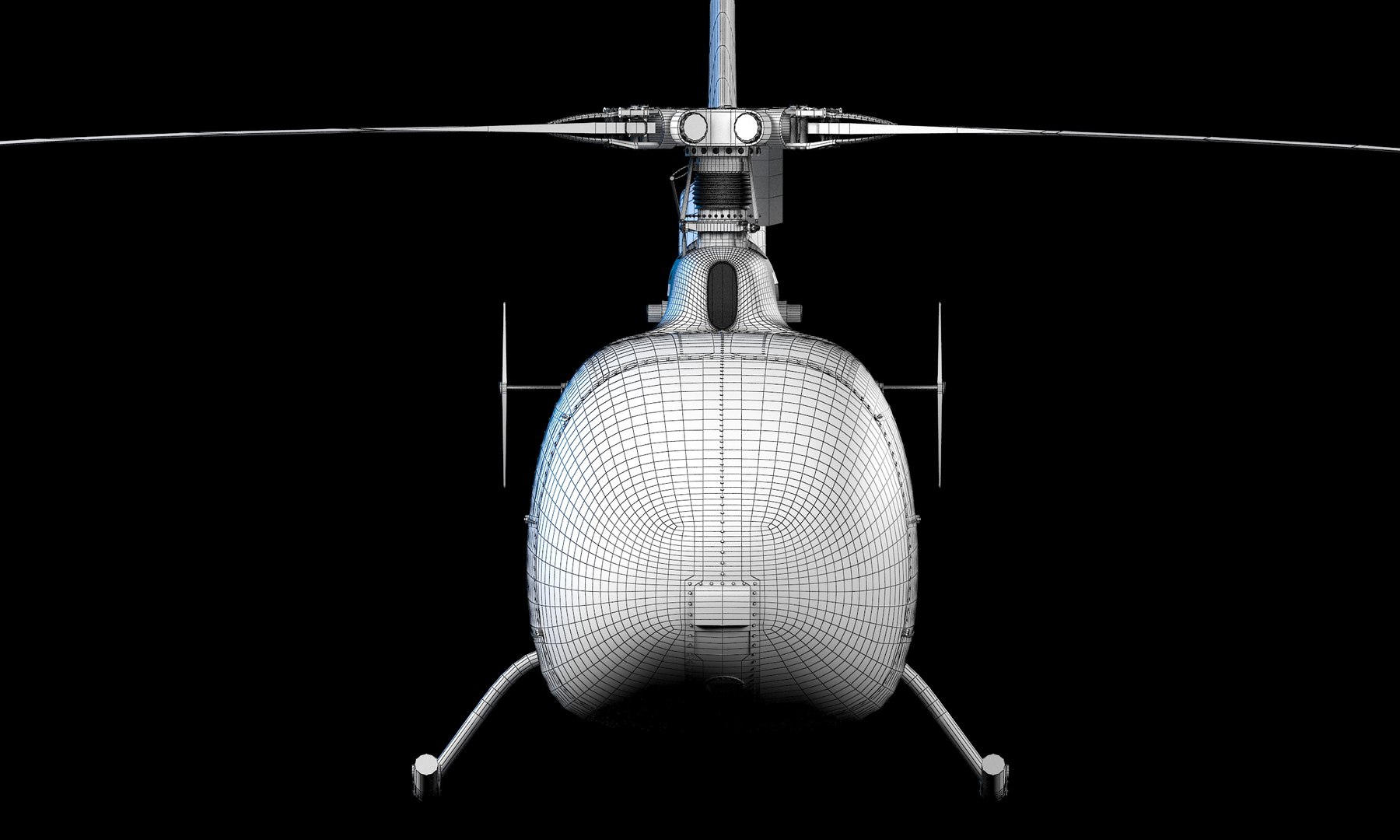 3D Helicopter Rotorcraft Rotors Model - TurboSquid 1653667