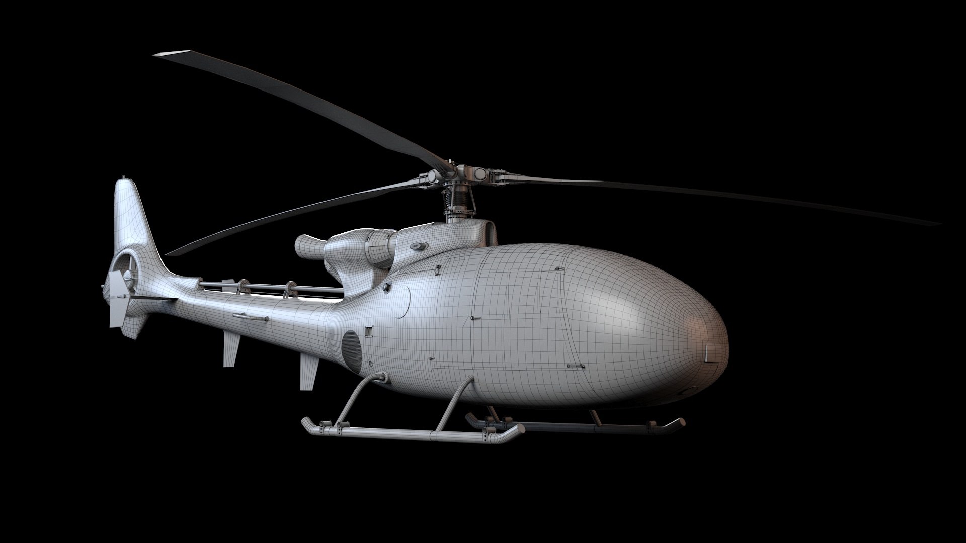 3D Helicopter Rotorcraft Rotors Model - TurboSquid 1653667
