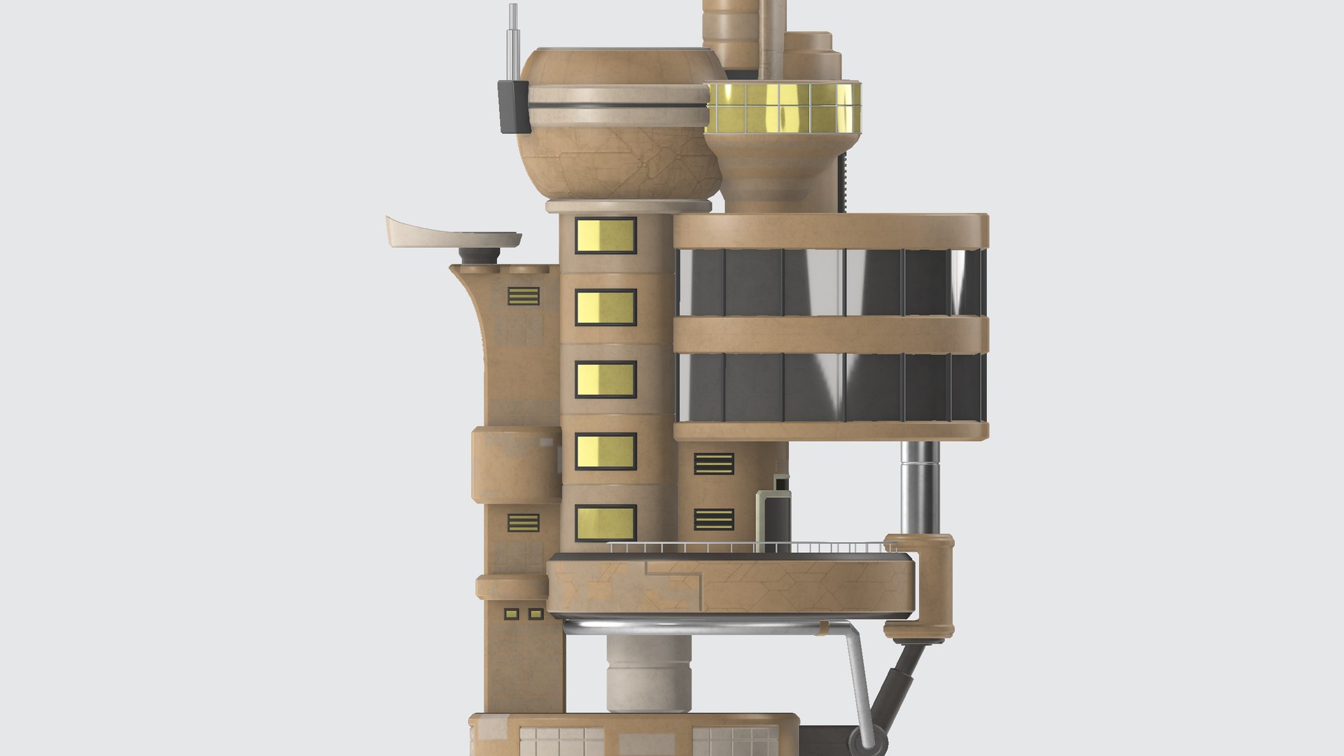 3D Cartoon Skyscraper - TurboSquid 2316507