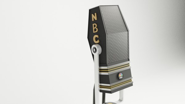3D microphone nbc broadcasting - TurboSquid 1686278