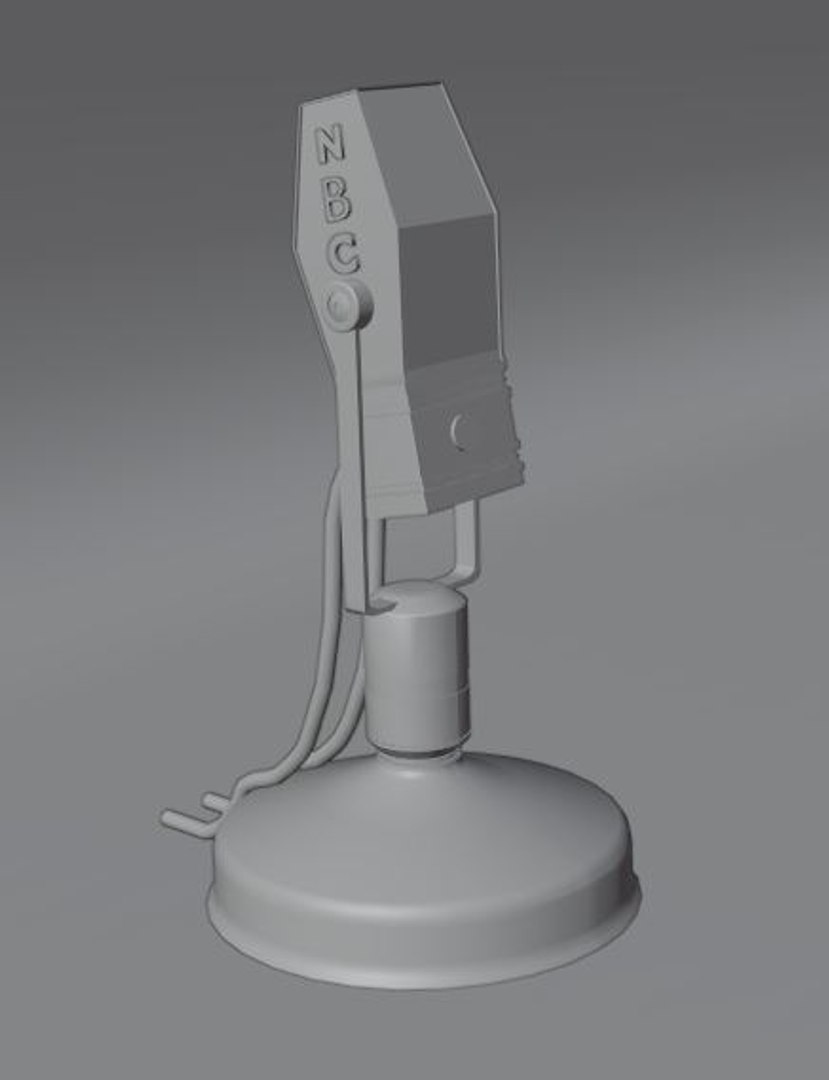 3D Microphone Nbc Broadcasting - TurboSquid 1686278