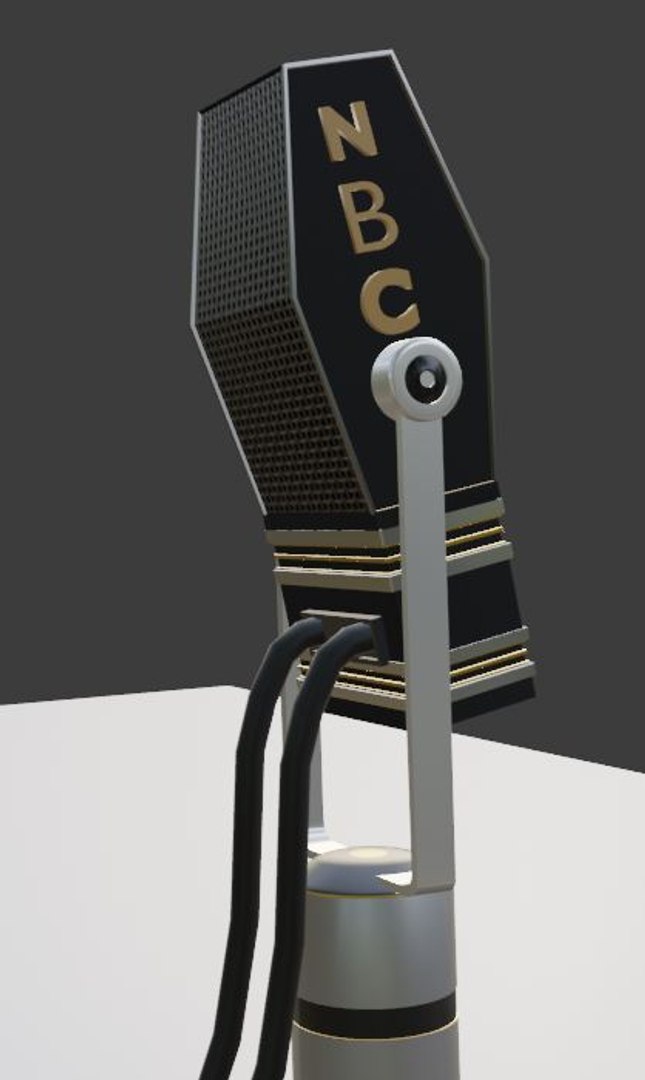 3D Microphone Nbc Broadcasting - TurboSquid 1686278