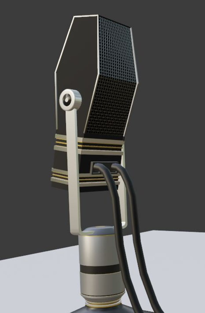 3D Microphone Nbc Broadcasting - TurboSquid 1686278
