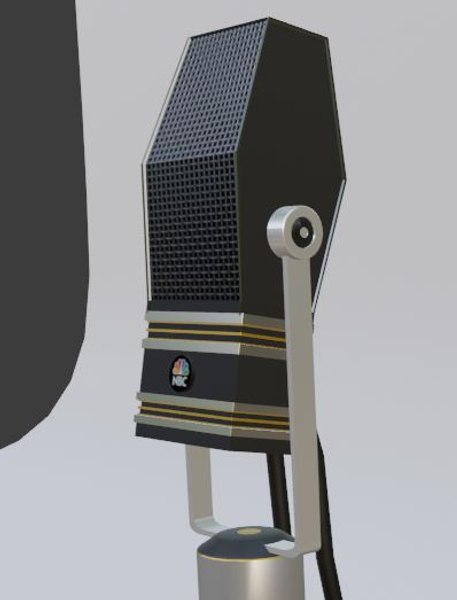 3D microphone nbc broadcasting - TurboSquid 1686278