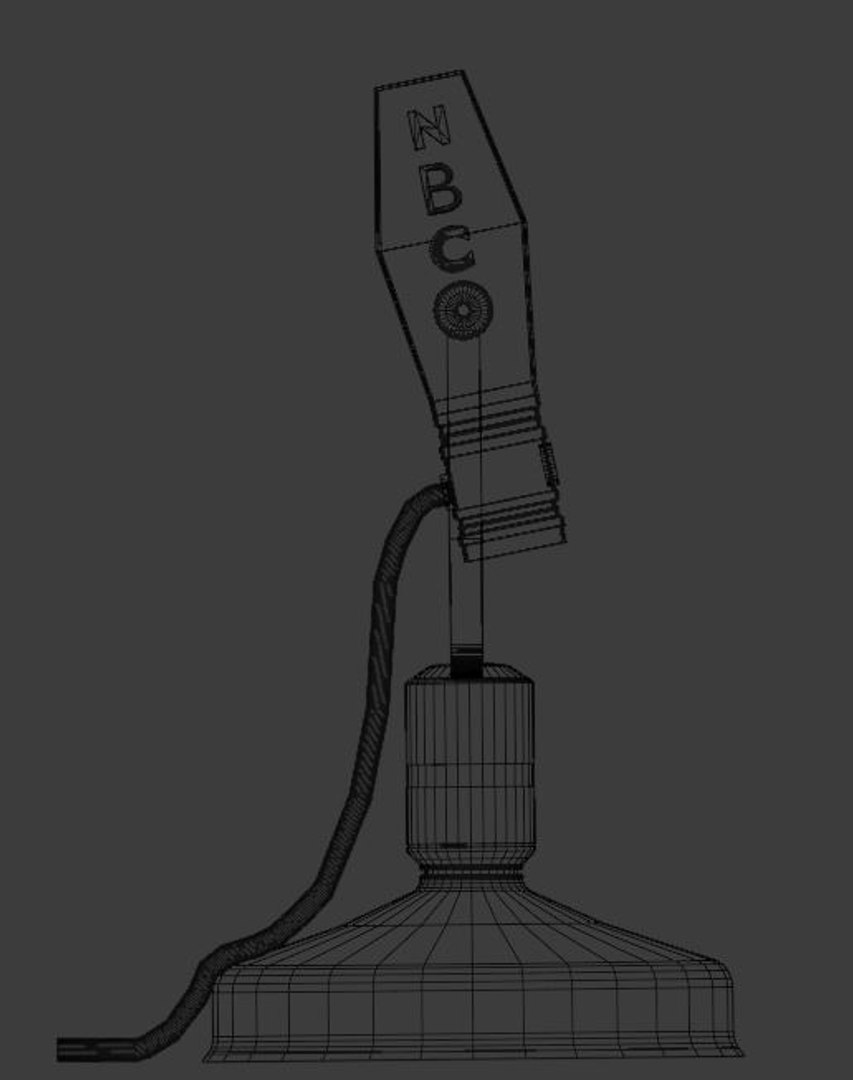 3D Microphone Nbc Broadcasting - TurboSquid 1686278