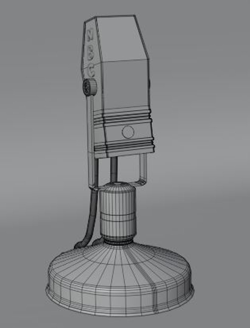3D Microphone Nbc Broadcasting - TurboSquid 1686278