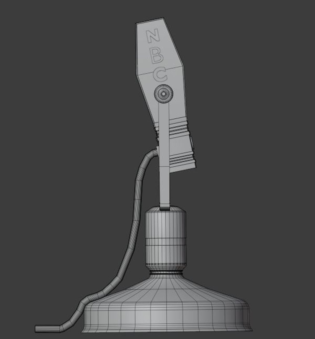 3D Microphone Nbc Broadcasting - TurboSquid 1686278