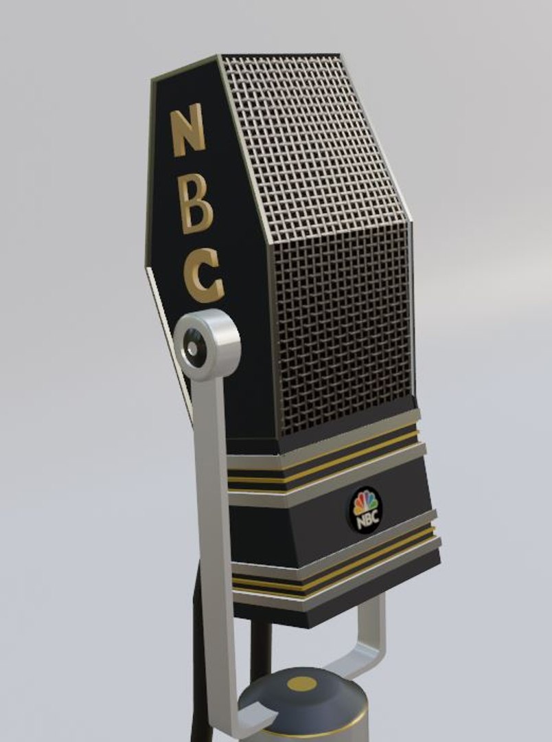 3D Microphone Nbc Broadcasting - TurboSquid 1686278
