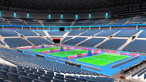 Badminton Stadium 3D model - TurboSquid 1731892