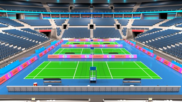 Badminton Stadium 3D model - TurboSquid 1731892