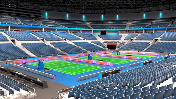 Badminton Stadium 3D model - TurboSquid 1731892