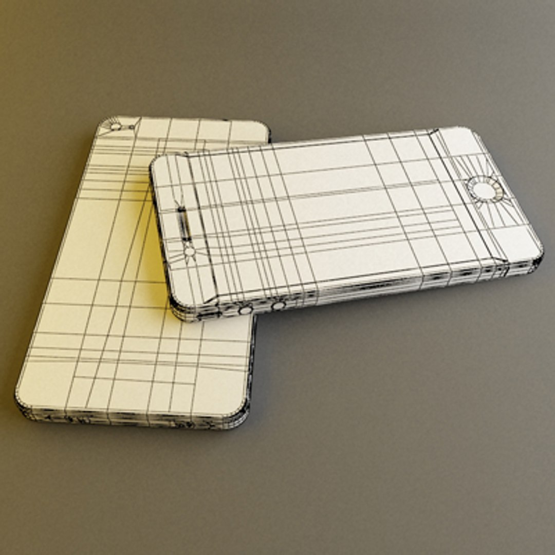Phone 4g White 3d Model