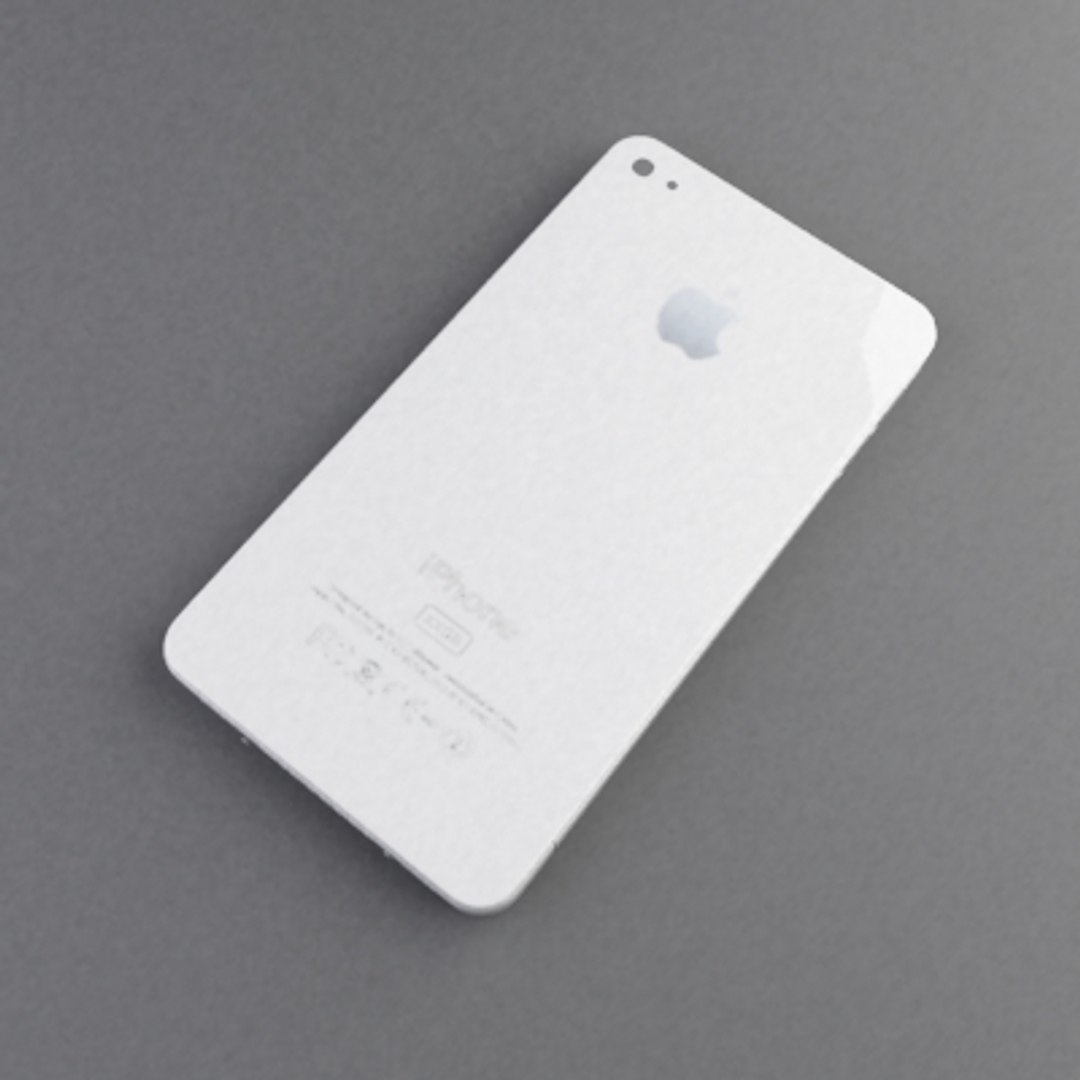 Phone 4g White 3d Model
