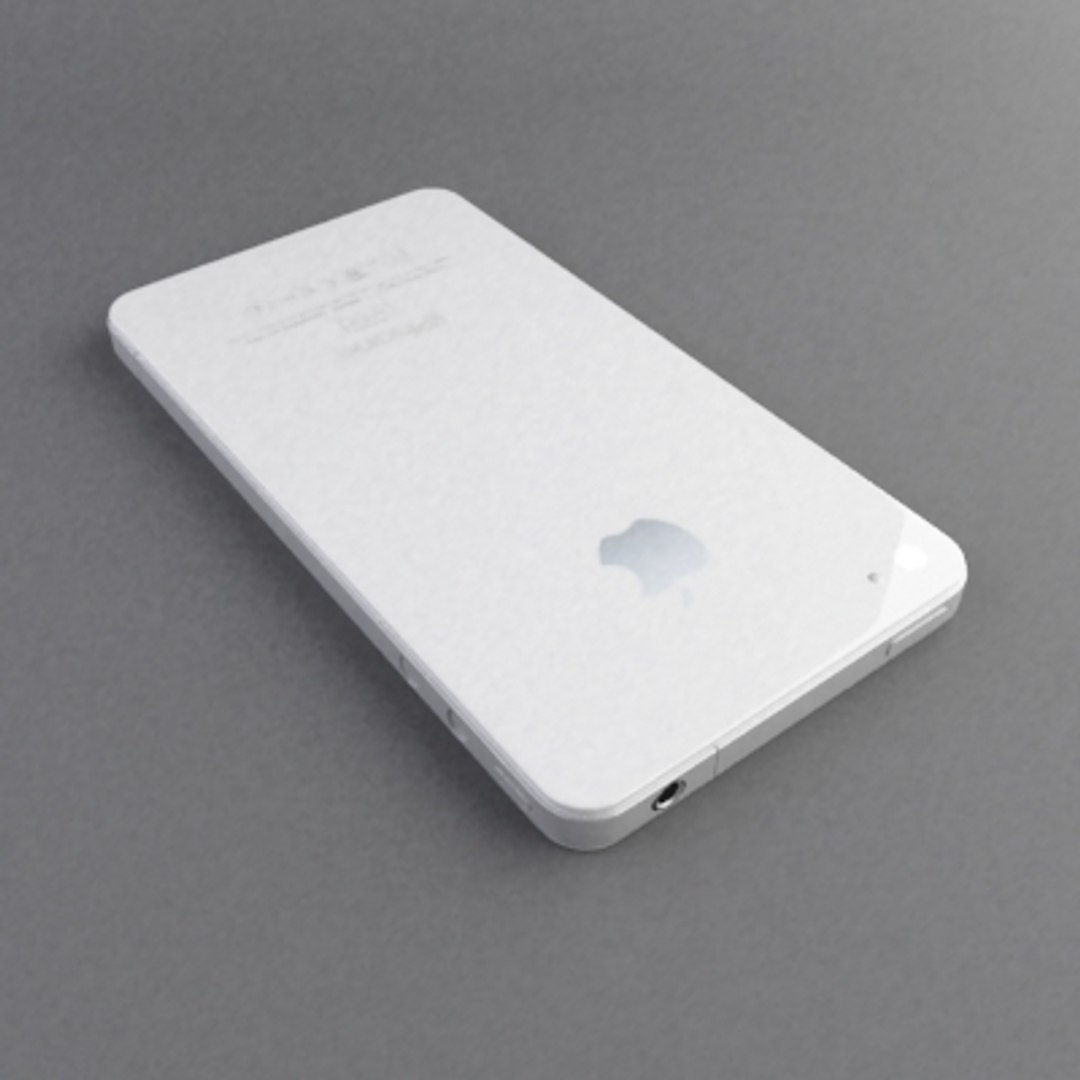 Phone 4g White 3d Model