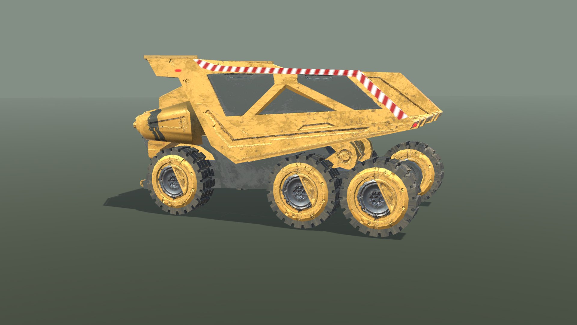 3D SCI FI Load Truck Model - TurboSquid 1866796