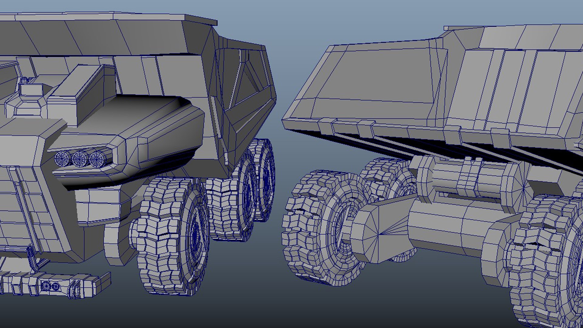 3D SCI FI Load Truck Model - TurboSquid 1866796