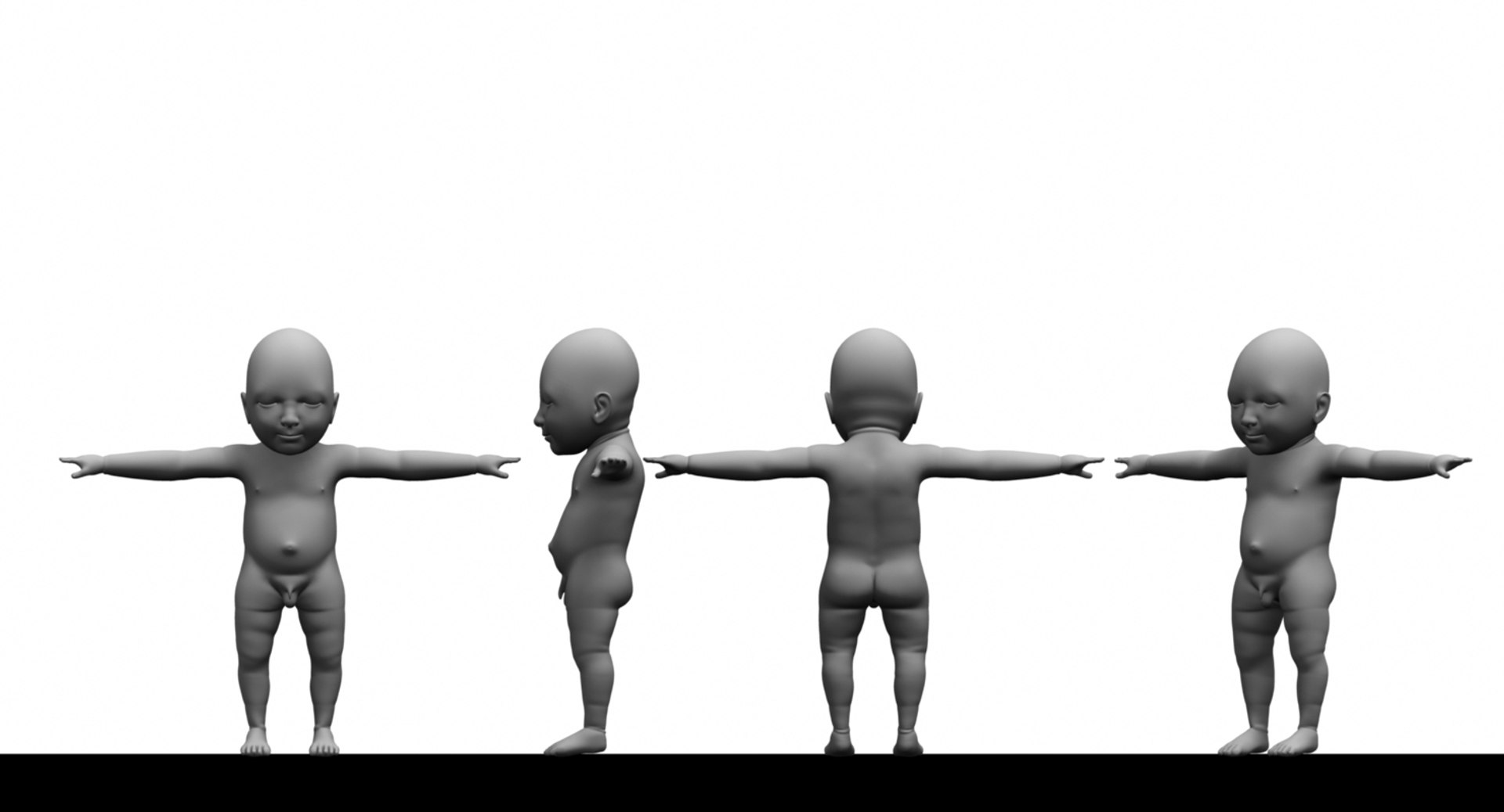 Born Baby 3D Model - TurboSquid 1438854