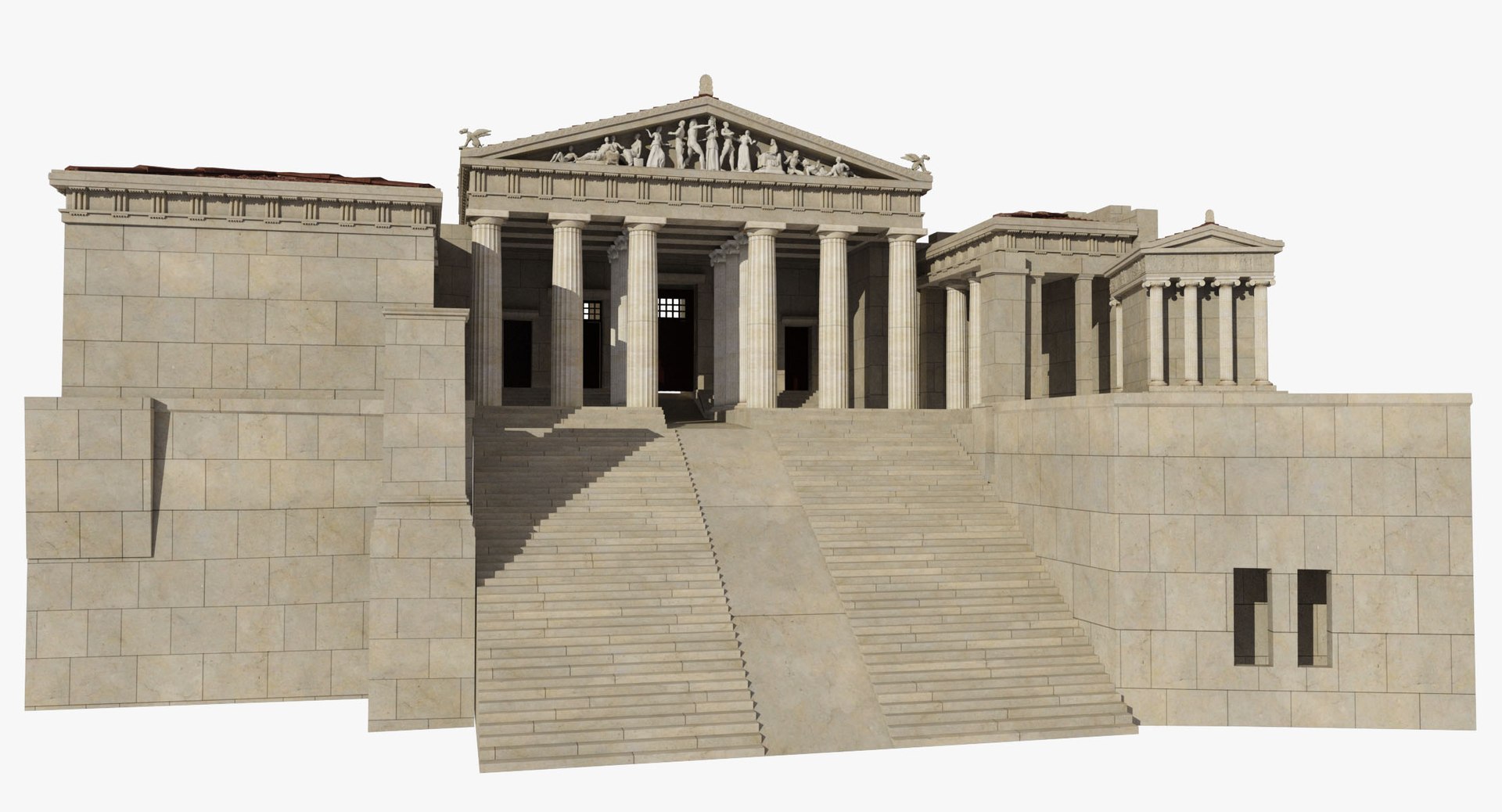 3D Propylaea Gateway Entrance Model | 1146980 | TurboSquid