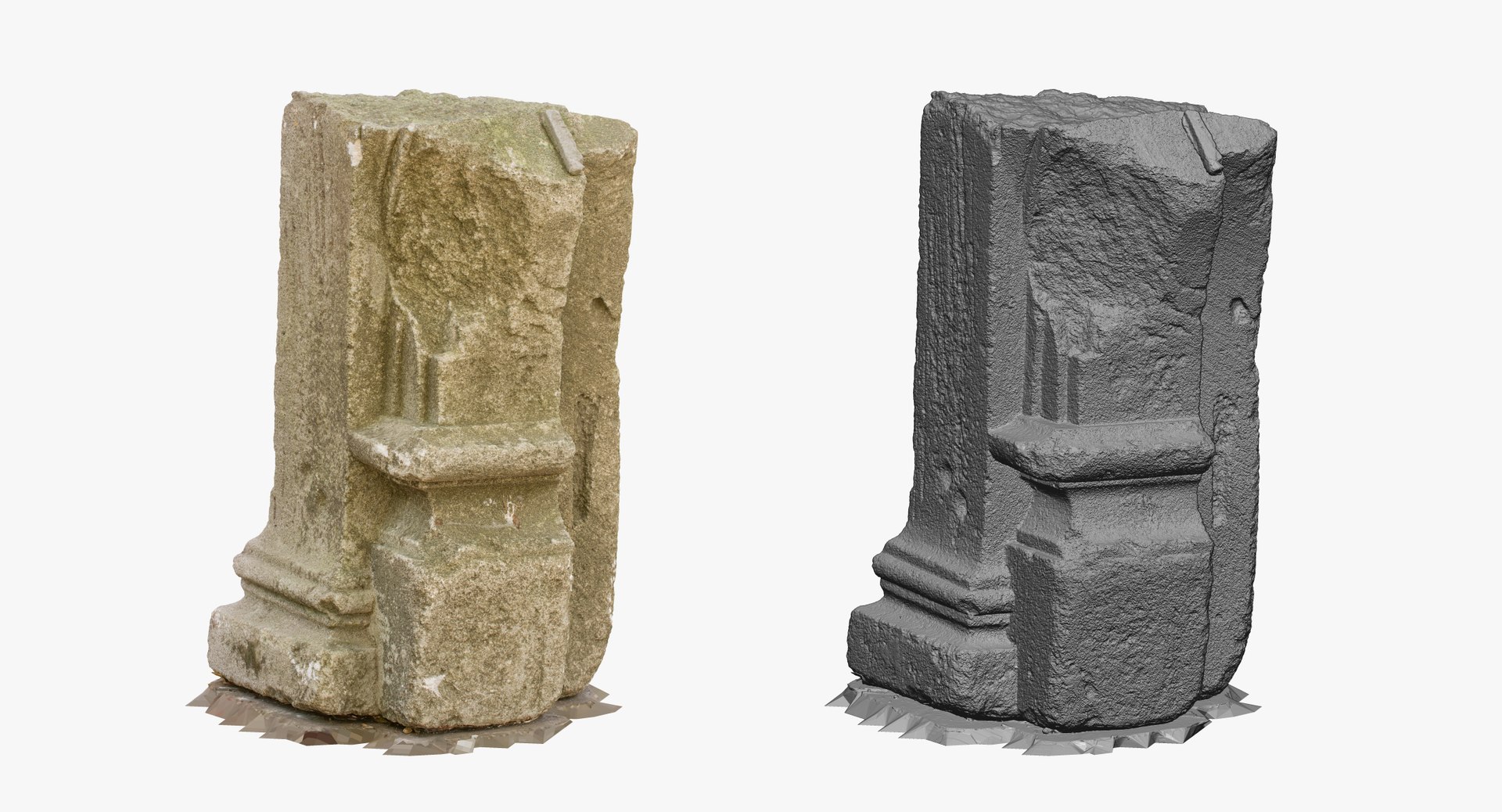 3D broken concrete element 02 - TurboSquid 1533471