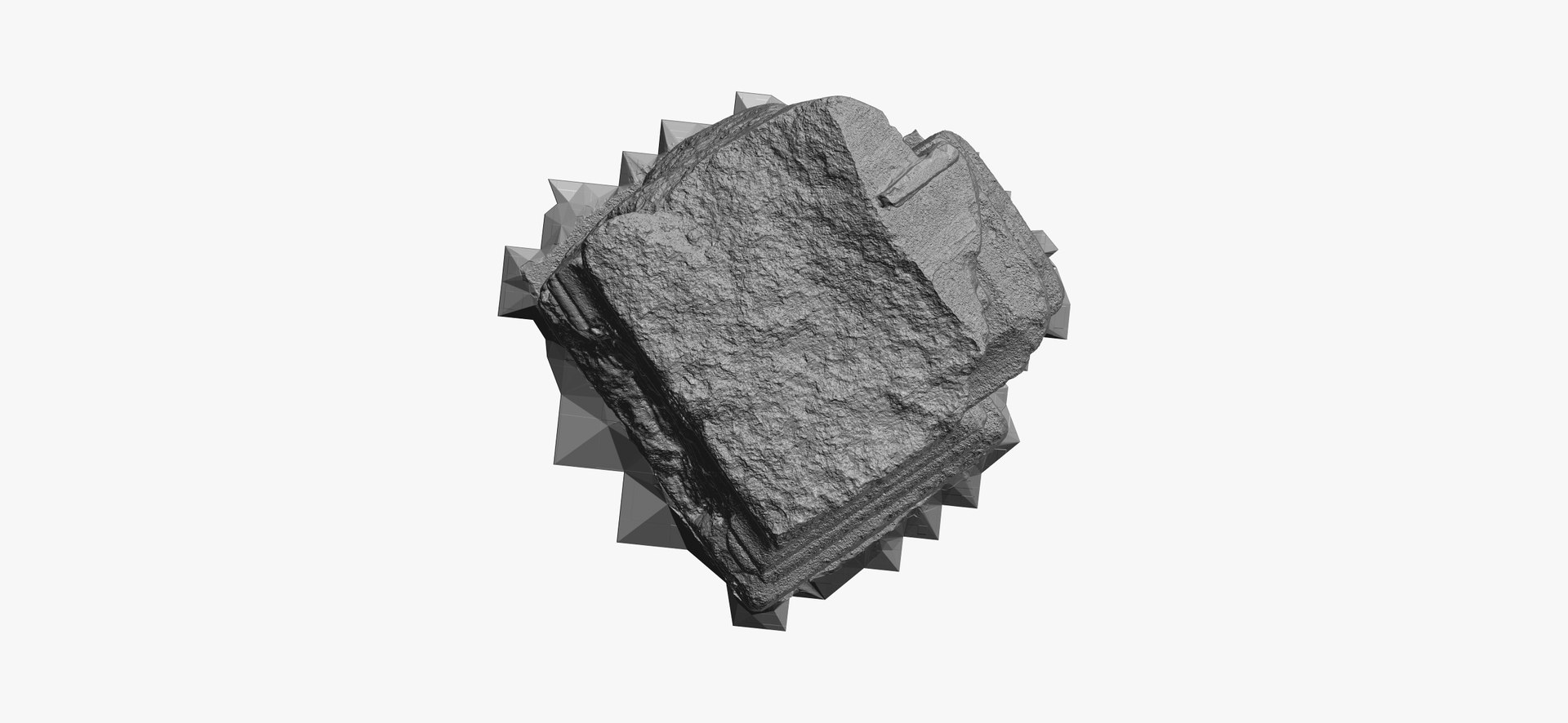 3D broken concrete element 02 - TurboSquid 1533471