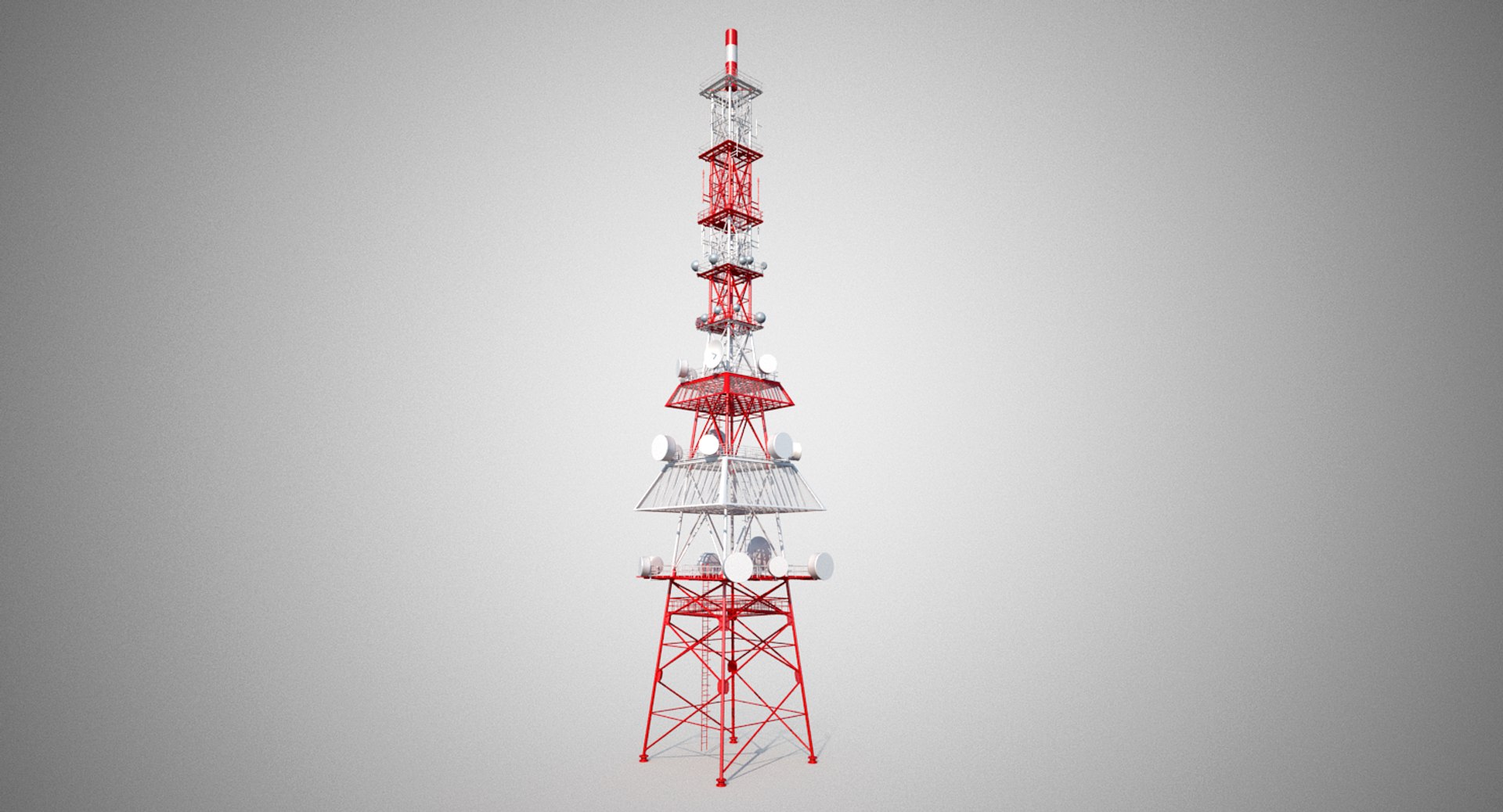 Communication Tower 3d Model